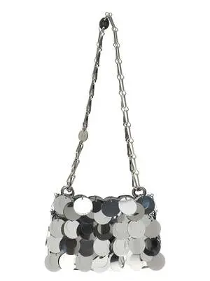 Rabanne Sparkle Discs Nano Shoulder Bag - Silver