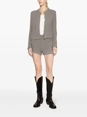 IRO PARIS Daphna Cotton Blend Shorts - Grey