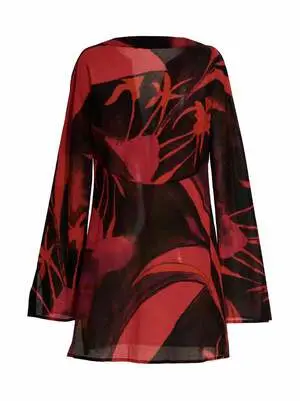 LOUISA BALLOU Printed Short Kaftan