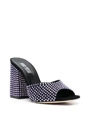 Paris Texas Anja Crystal Embellished Mules