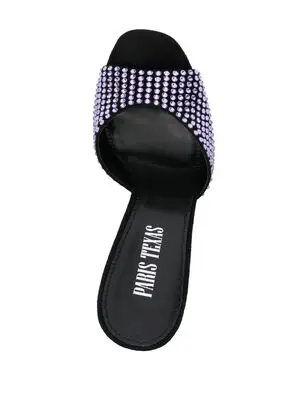 Paris Texas Anja Crystal Embellished Mules
