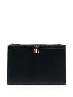 Thom Browne Leather Document Case - Blue
