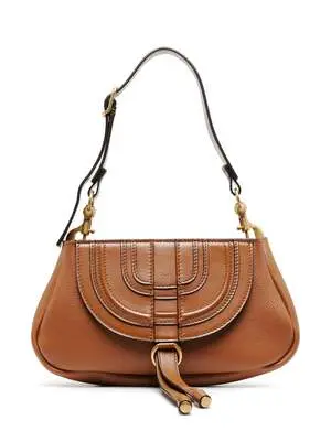 Chloé Marcie Leather Shoulder Bag - Leather Brown