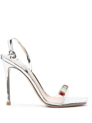 GIANVITO ROSSI Ribbon Candy 85mm Sandals - Grey