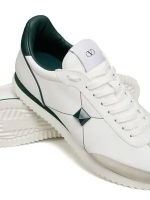 Valentino Garavani Stud Around Leather Sneakers