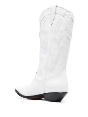 SONORA Santa Fe Leather Western Boots - White