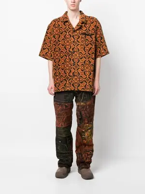 MARINE SERRE Printed Cotton Shirt