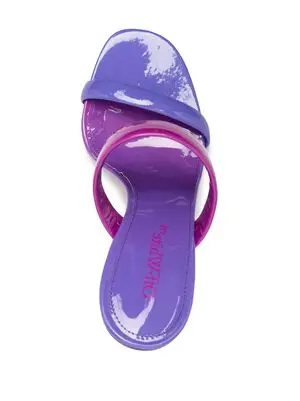 Off-White Shade Meteor 120mm Leather Mules - Fuchsia