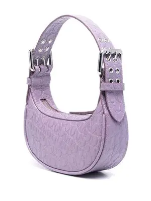 BY FAR PRE By Far Mini Soho Croco Embossed Shoulder Bag
