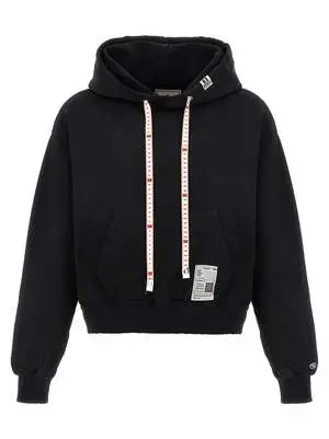 Mihara Yasuhiro Measure Tape' Hoodie - Black | Editorialist