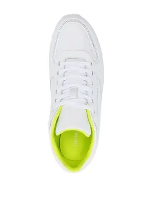 E 'CLAT Emporio Armani Logo Leather Sneakers