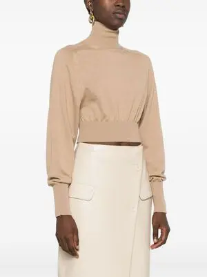 Sportmax Wool Turtleneck Sweater - Camel