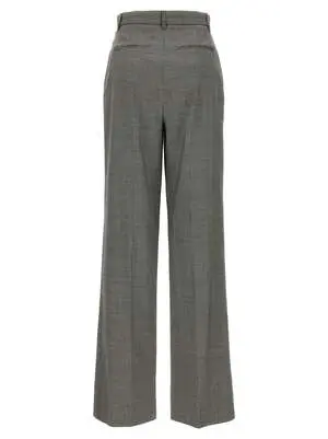 Rochas Houndstooth Wool Pants - White/black