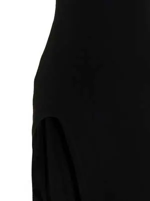 David Koma Open Leg Cami' Long Dress - Black