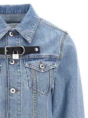 J.W.ANDERSON Padlock Strap Trucker Jacket - Light Blue