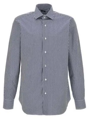 BARBA NAPOLI Striped Shirt - Blue