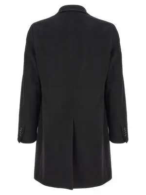 Tagliatore Single-breasted Coat - Black