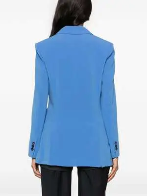 Alberto Biani Double-breasted Cady Jacket - Blue