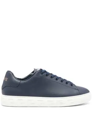 Versace Versace Greca Leather Sneakers Blue