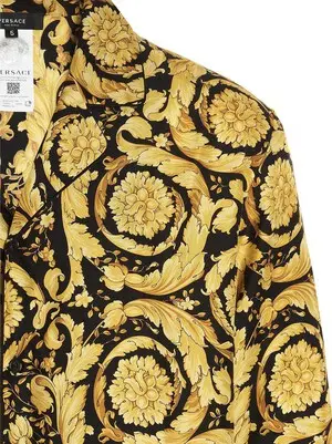 Versace Baroque' Pajama Shirt - Multicolor