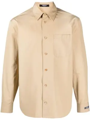 Versace Cotton Shirt Beige