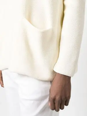 DANIELA GREGIS Cotton Boat Neck Jumper - White