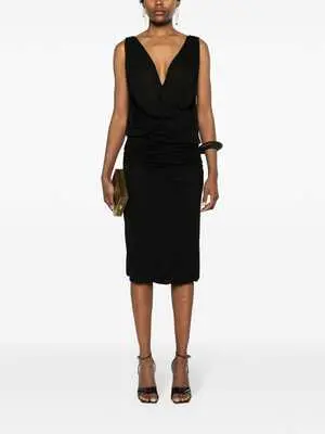 Saint Laurent V-neck Mini Dress