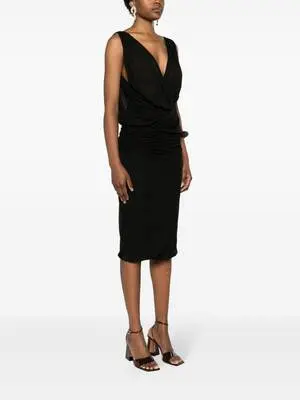 Saint Laurent V-neck Mini Dress