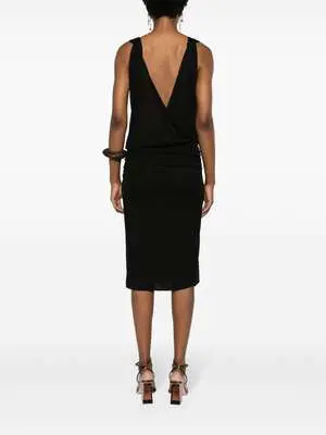 Saint Laurent V-neck Mini Dress
