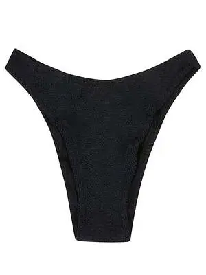 MC2 SAINT BARTH High-waisted Bikini Bottom - Black