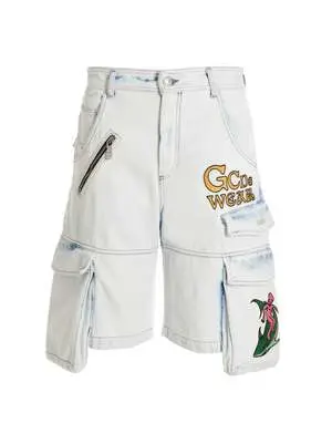 Gcds Embroidered Shorts For Men