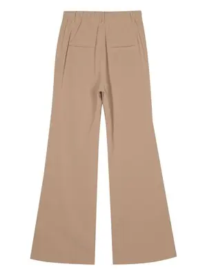 Alberto Biani Cady Flared Trousers - Powder