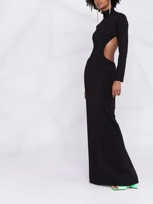MONOT PRE Monot Slit Detail Long Dress