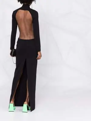 MONOT PRE Monot Slit Detail Long Dress