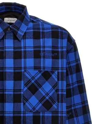 Off White Check Flannel' Overshirt