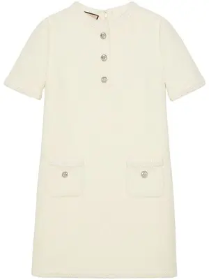 Gucci Wool Tweed Mini Dress