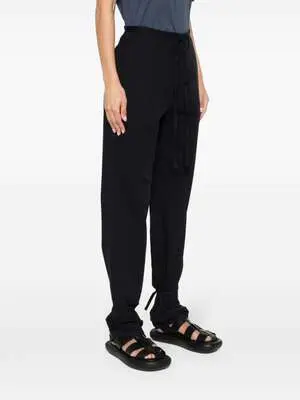 LEMAIRE Cotton Drawstring Trousers - Blue