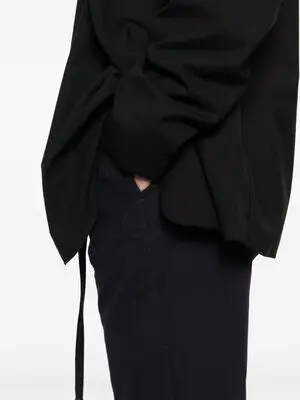 LEMAIRE Cotton Drawstring Trousers - Blue
