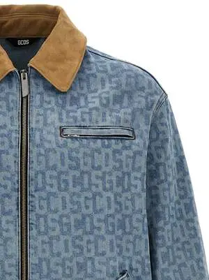Gcds Monogram' Jacket - Light Blue