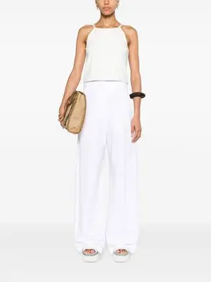 Sportmax Wide Leg Cotton Trousers