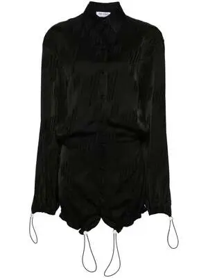 Attico Logo Mini Dress - Black