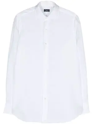 FINAMORE 1925 Cotton And Linen Blend Shirt - White