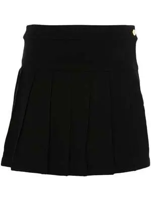 Palm Angels Monogram Pleated Mini Skirt