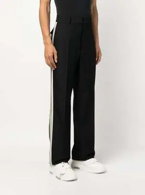 Palm Angels Cotton Track Pants - Black