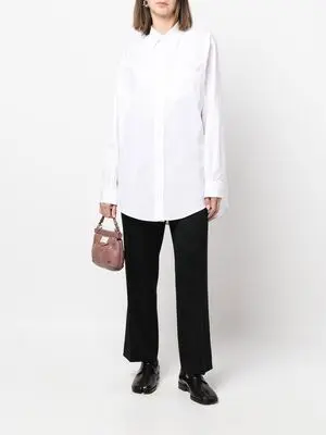 MAISON MARGIELA Long Cotton Shirt - White