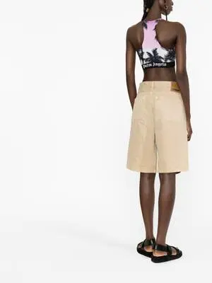 Palm Angels Pink Sunset Logo Sport Top
