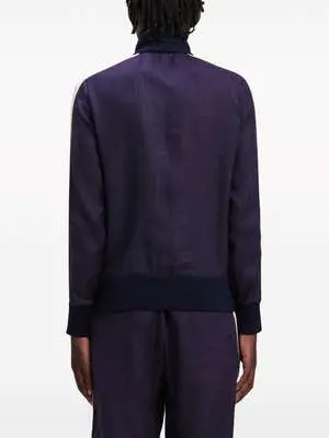 Palm Angels Embroidered Logo Track Jacket - Blue