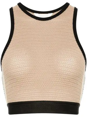 Palm Angels Knitted Cropped Top