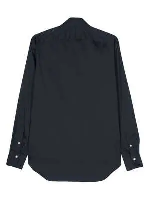 FINAMORE 1925 Regular Fit Cotton Shirt - Blue