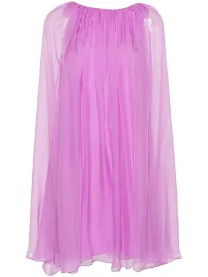 Max Mara Silk Midi Dress - Purple